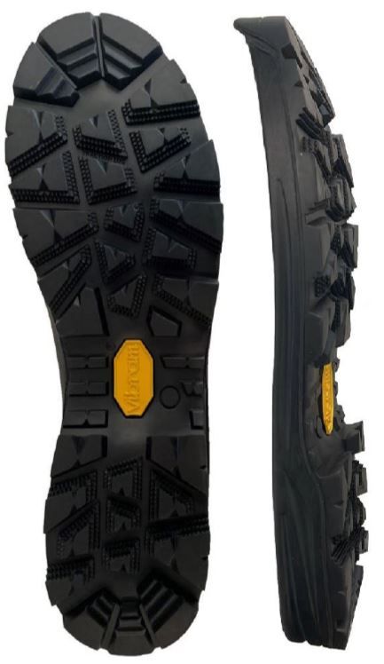 Vibram onderwerk 121P. Foura, PU tussenzool, zwart standaard onder Lowa ...