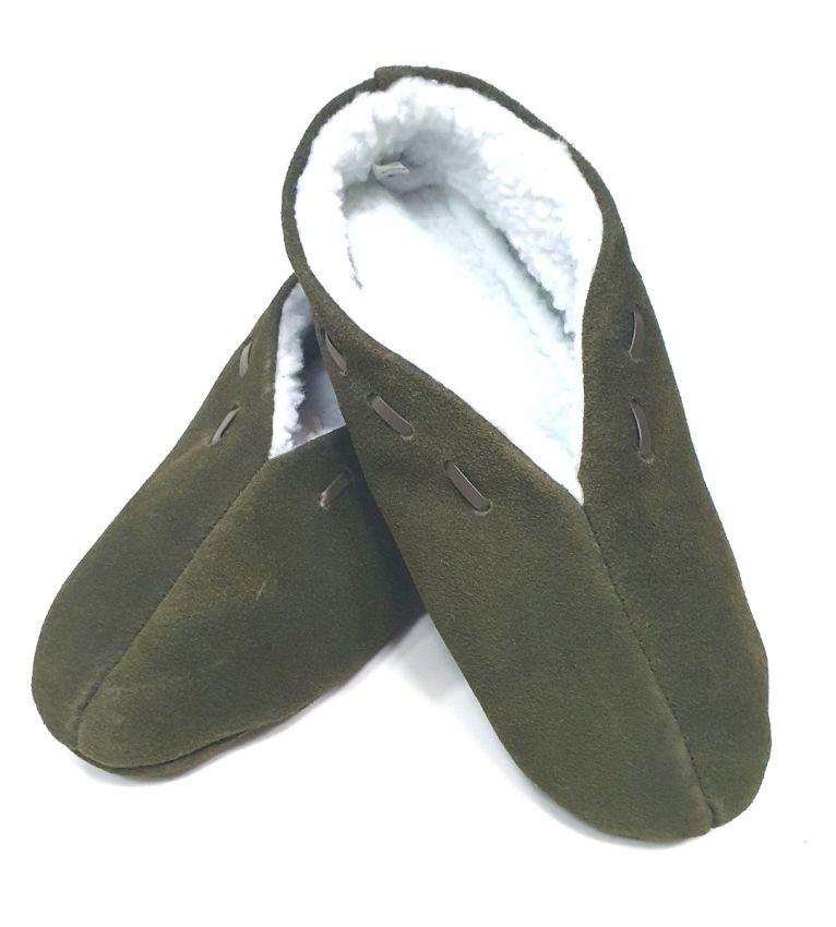 Spaanse slof olijfgroen